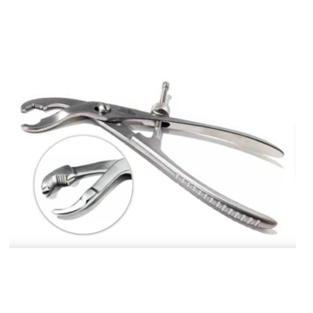 PINZA SUJETADORAS DE HUESO FORCEPS AUTOCENYRANTE CON FIJACION ROSCA P4 ...